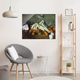 Bilderwelten Glasbild - Querformat Paul C&eacute;zanne - Milchkanne und &Auml;pfel