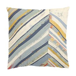 Bilderwelten Dekokissen Streifen Muster III - Beige Blau