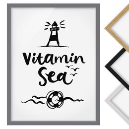 Bilderwelten Bild mit Rahmen - Hochformat Vitamin Sea