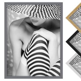 Bilderwelten Bild mit Rahmen - Hochformat Zagging that Zig