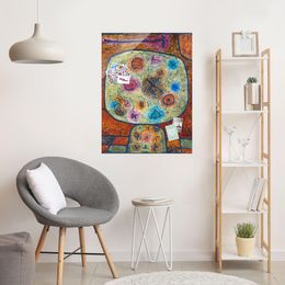 Bilderwelten Glasbild - Hochformat Paul Klee - Blumen in Stein