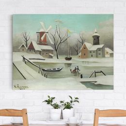 Bilderwelten Leinwandbild - Querformat Henri Rousseau - Der Winter