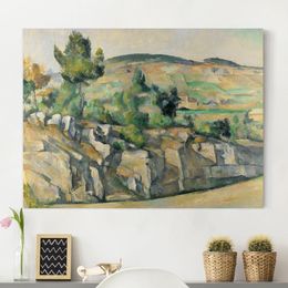 Bilderwelten Leinwandbild - Querformat Paul C&eacute;zanne - H&uuml;gelige Landschaft