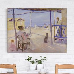 Bilderwelten Leinwandbild - Querformat Philipp Klein - Am Strand von Viareggio