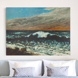 Bilderwelten Leinwandbild - Querformat Gustave Courbet - Die Woge