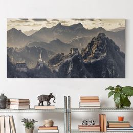 Bilderwelten Leinwandbild - Querformat Die gro&szlig;e chinesische Mauer