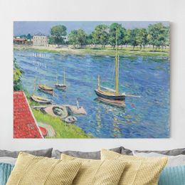 Bilderwelten Leinwandbild - Querformat Gustave Caillebotte - Die Seine bei Argenteuil