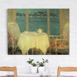 Bilderwelten Leinwandbild - Querformat Henri Le Sidaner - Terrasse am Meer