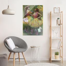 Bilderwelten Glasbild - Hochformat Edgar Degas - Zwei T&auml;nzerinnen