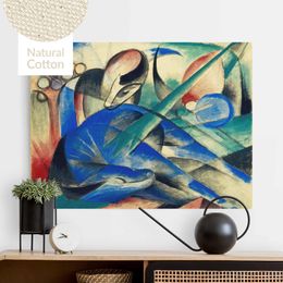 Bilderwelten Leinwandbild - Querformat Franz Marc - Tr&auml;umendes Pferd