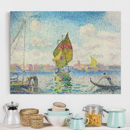 Bilderwelten Leinwandbild - Querformat Henri Edmond Cross - Segelboote auf dem Giudecca