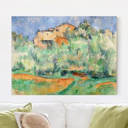 Bilderwelten Leinwandbild - Querformat Paul C&eacute;zanne - Haus auf Anh&ouml;he