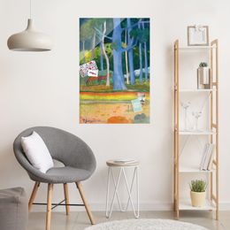 Bilderwelten Glasbild - Hochformat Paul Gauguin - Waldlandschaft