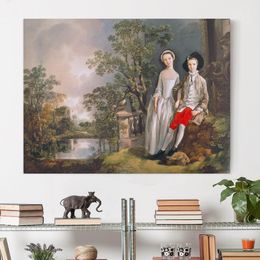 Bilderwelten Leinwandbild - Querformat Thomas Gainsborough - Heneage Lloyd und seine Schwester