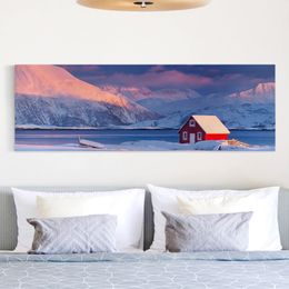 Bilderwelten Leinwandbild - Panorama Santas House