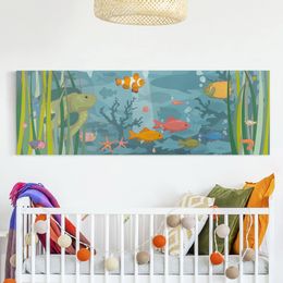 Bilderwelten Leinwandbild - Panorama Meereslandschaft