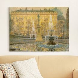 Bilderwelten Leinwandbild - Querformat Henri Le Sidaner - Trafalgar Square London