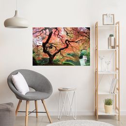 Bilderwelten Glasbild - Querformat Japanischer Garten
