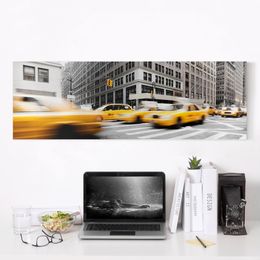 Bilderwelten Leinwandbild - Panorama Rasantes New York