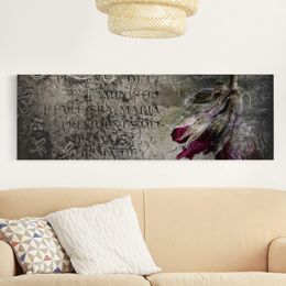 Bilderwelten Leinwandbild - Panorama Mystic Flower