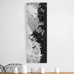 Bilderwelten Leinwandbild - Hochformat Milk & Coffee II