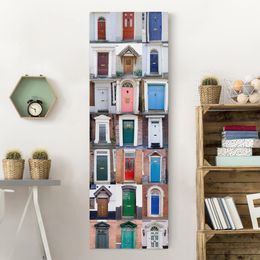 Bilderwelten Leinwandbild - Hochformat 100 T&uuml;ren
