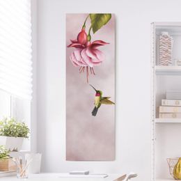 Bilderwelten Leinwandbild - Hochformat Kolibri