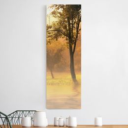 Bilderwelten Leinwandbild - Hochformat Herbstmorgen
