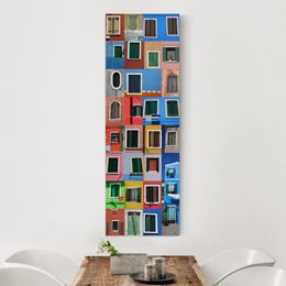 Bilderwelten Leinwandbild - Hochformat Fenster der Welt