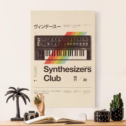 Bilderwelten Leinwandbild Synthesizers - Club