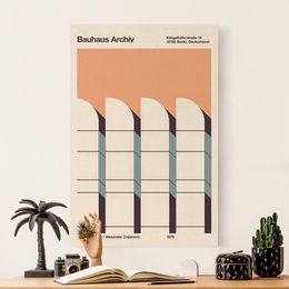 Bilderwelten Leinwandbild Bauhaus Archiv - Plakat