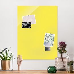 Bilderwelten Glasbild Unifarben gelb Glas Wandbild - Colour Lemon Yellow - Deko Kinderzimmer Baby M&auml;dchen Jungen