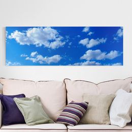 Bilderwelten Leinwandbild - Panorama Wolkenhimmel