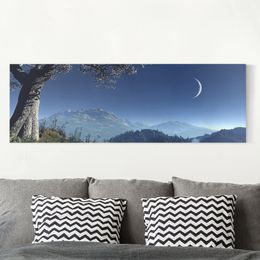 Bilderwelten Leinwandbild - Panorama Winter Fairytale