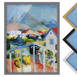 Bilderwelten Bild mit Rahmen - Hochformat August Macke - Saint Germain bei Tunis