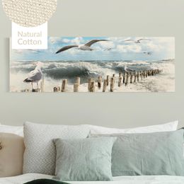 Bilderwelten Leinwandbild - Panorama Absolut Sylt