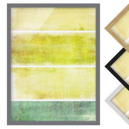 Bilderwelten Bild mit Rahmen - Hochformat Colour Harmony Yellow
