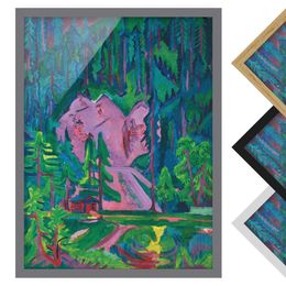 Bilderwelten Bild mit Rahmen - Hochformat Ernst Ludwig Kirchner - Steinbruch bei Wildboden