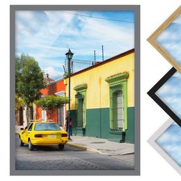 Bilderwelten Bild mit Rahmen - Hochformat Bunte mexikanische Stra&szlig;e