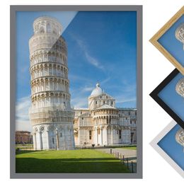 Bilderwelten Bild mit Rahmen - Hochformat Der schiefe Turm von Pisa