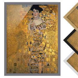 Bilderwelten Bild mit Rahmen - Hochformat Gustav Klimt - Adele Bloch-Bauer I