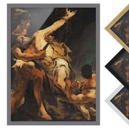 Bilderwelten Bild mit Rahmen - Hochformat Giovanni Battista Tiepolo - Martyrium