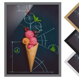 Bilderwelten Bild mit Rahmen - Hochformat Geometrie im Sommer