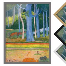 Bilderwelten Bild mit Rahmen - Hochformat Paul Gauguin - Waldlandschaft