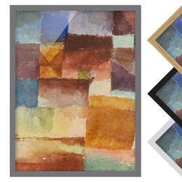 Bilderwelten Bild mit Rahmen - Hochformat Paul Klee - Ein&ouml;de