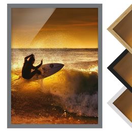 Bilderwelten Bild mit Rahmen - Hochformat Sun, Fun and Surf