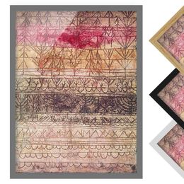 Bilderwelten Bild mit Rahmen - Hochformat Paul Klee - Jungwaldtafel