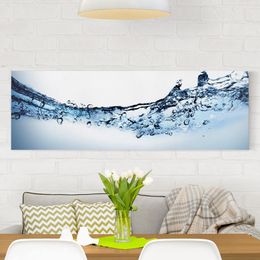Bilderwelten Leinwandbild - Panorama Fizzy Water