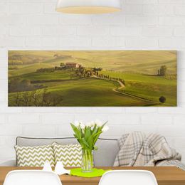 Bilderwelten Leinwandbild - Panorama Chianti Toskana
