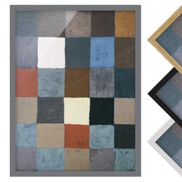 Bilderwelten Bild mit Rahmen - Hochformat Paul Klee - Farbtafel